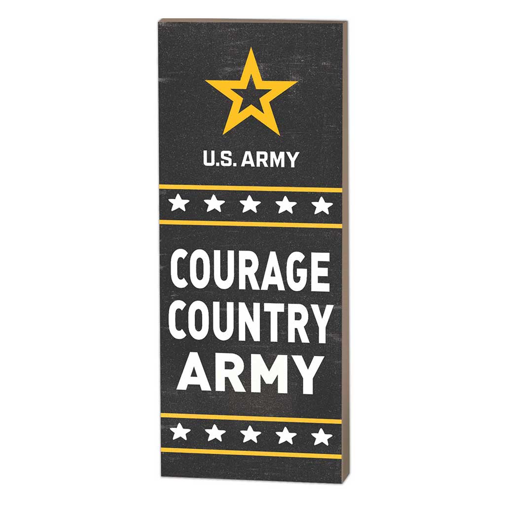 U.S. Army Courage Country 7 x 18 inch Wood Sign- Made In The USA — 7.62 ...