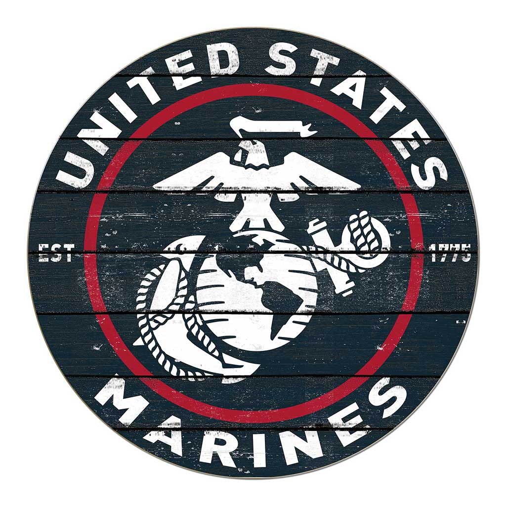 USMC Weathered EGA 20 x 20 inch Wood Sign - Made In The USA — 7.62 Design