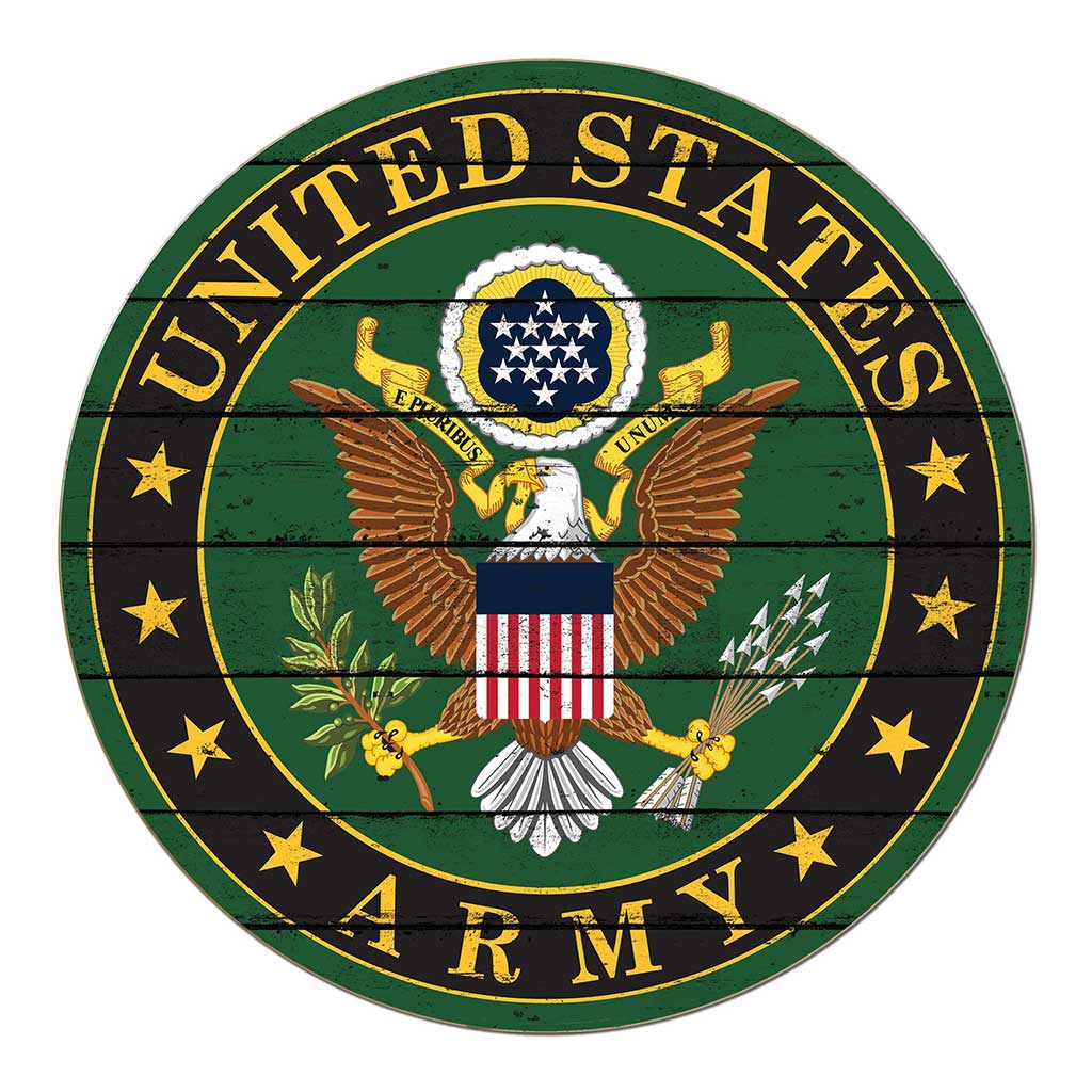 U.S. Army Seal 20 x 20 inch Wood Sign — 7.62 Design