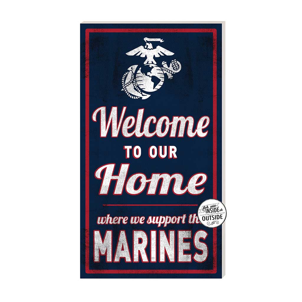 USMC Welcome To Our Home 11 x 20 inch PVC Sign- Made In The USA — 7.62 ...