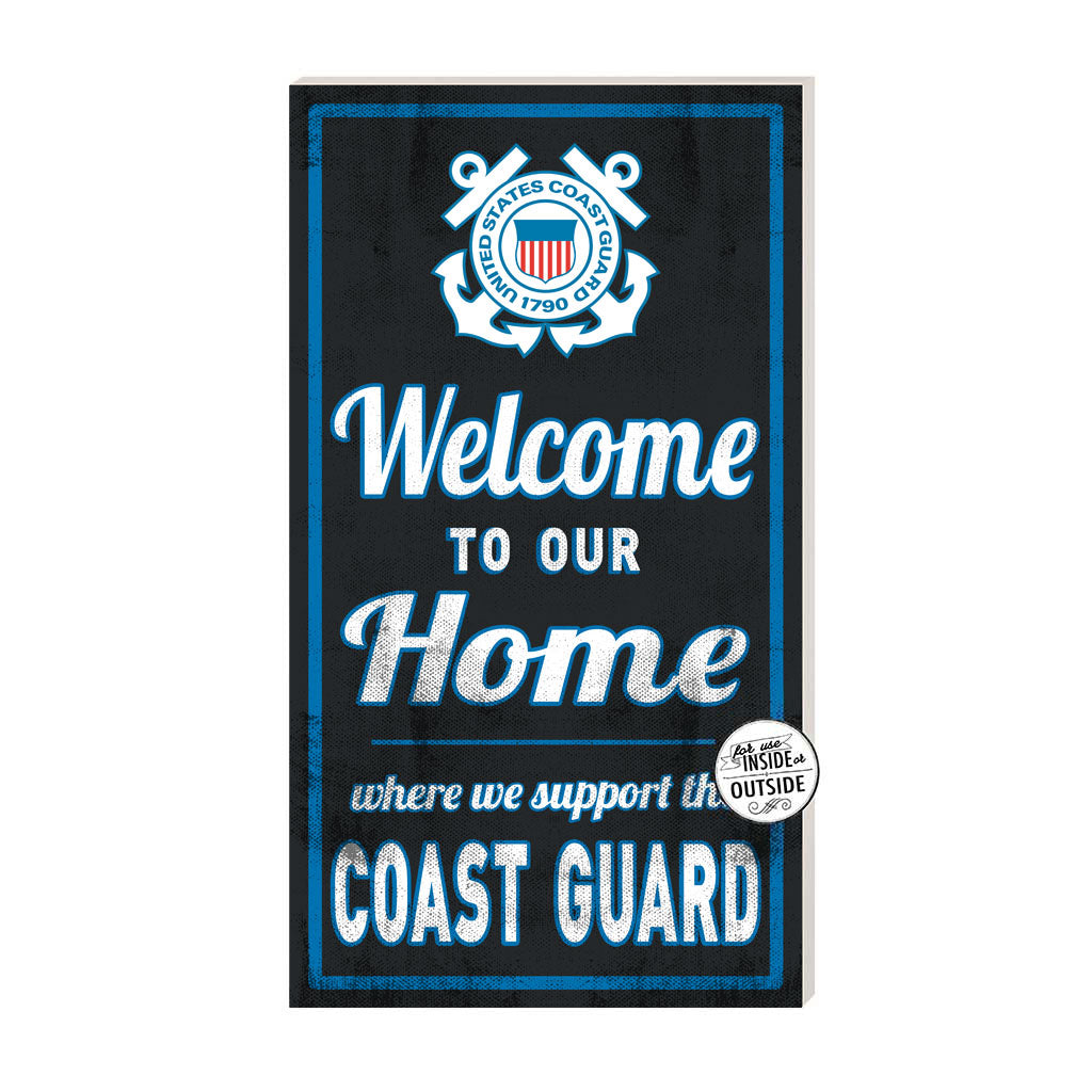 U.S. Coast Guard Welcome 11 x 20 inch PVC Sign- Made In The USA — 7.62 ...