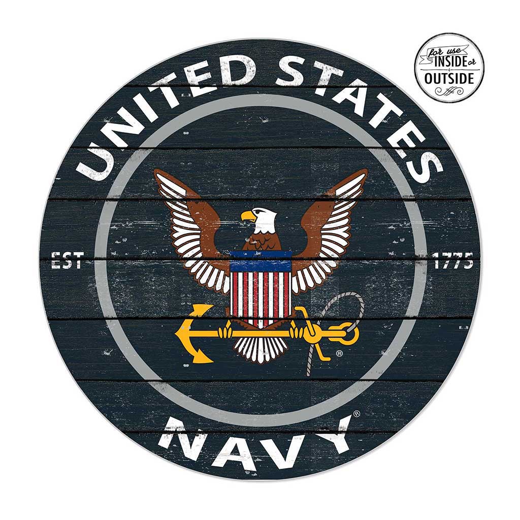U.S. Navy Logo 20 x 20 inch Indoor/Outdoor PVC Sign - Made In The USA ...