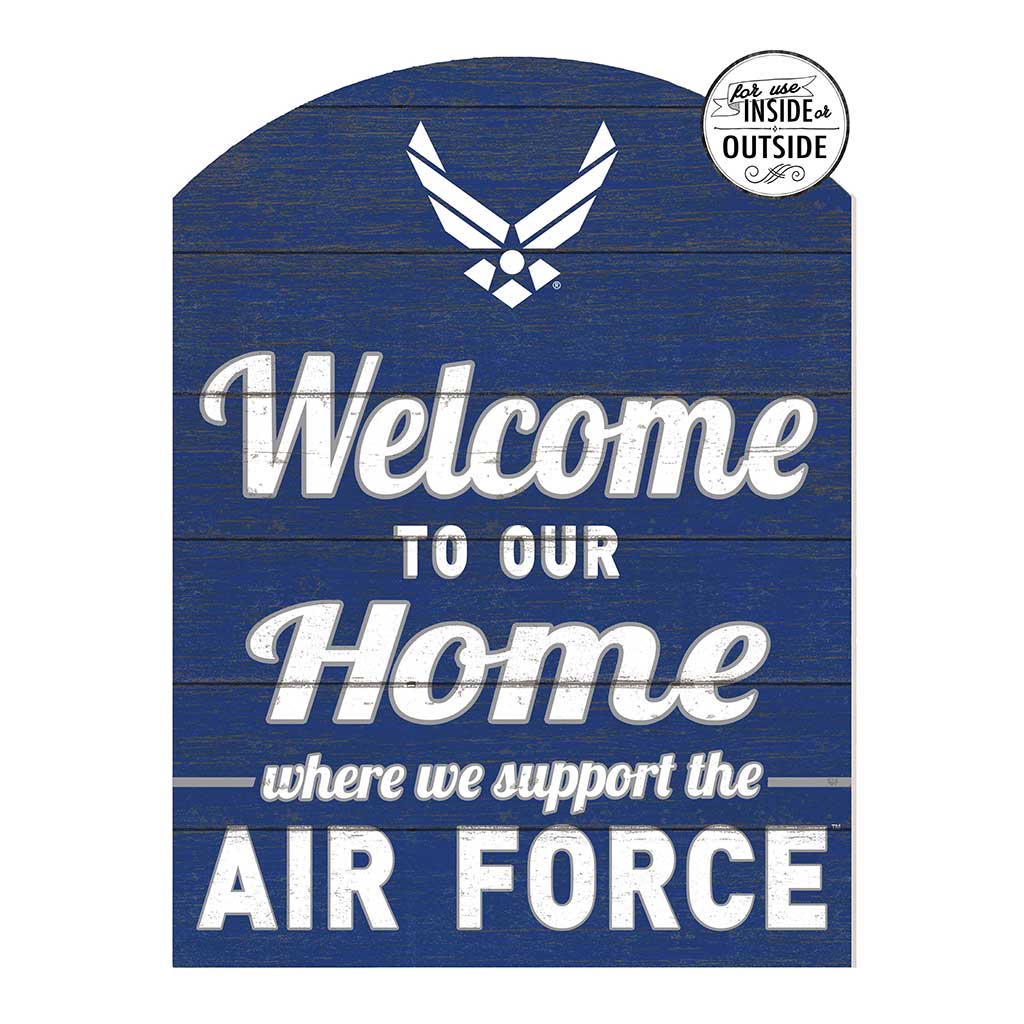 U.S. Air Force Welcome 16 x 22 inch Indoor/Outdoor PVC Sign - Made In ...