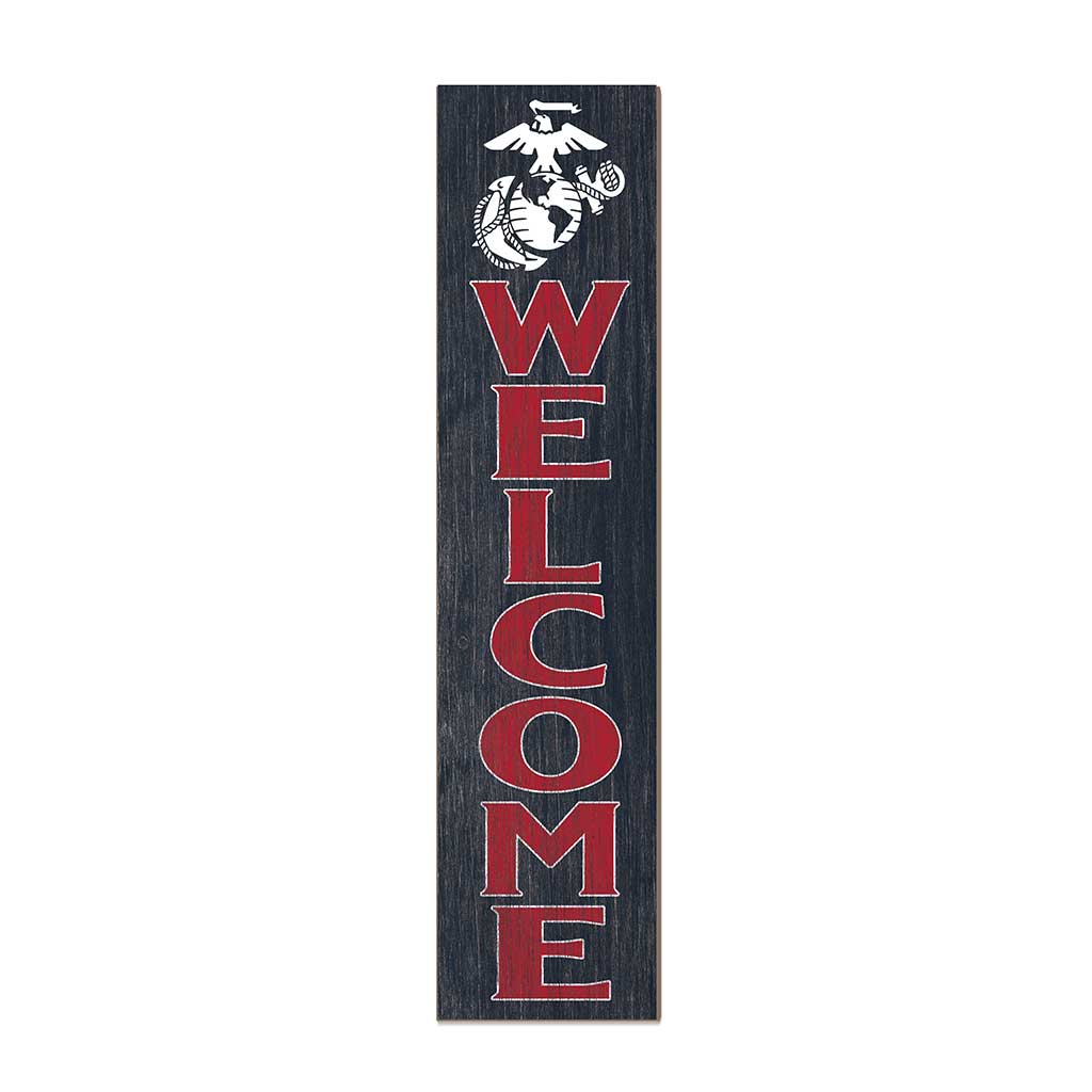 USMC Welcome 11 x 46 inch Indoor Outdoor Sign — 7.62 Design