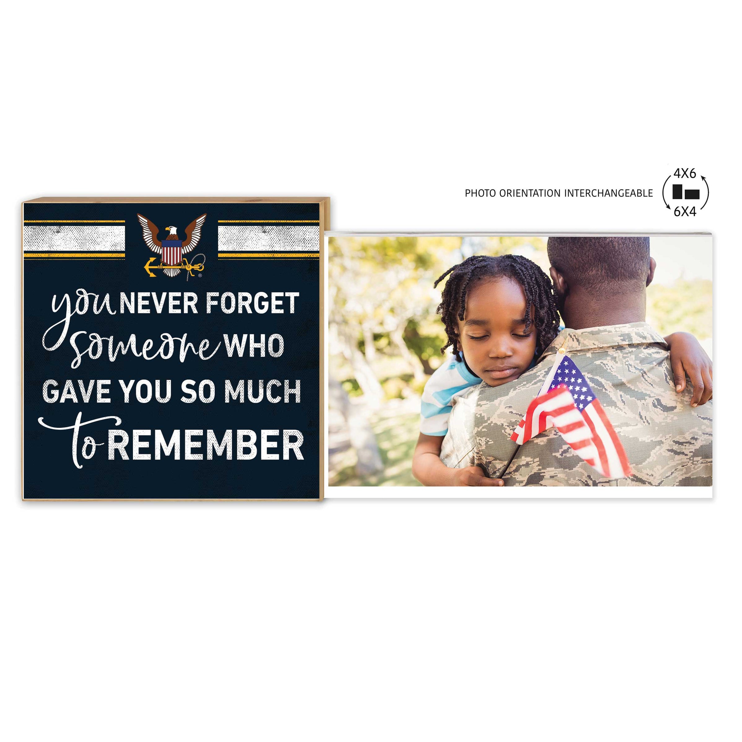 U.S. Navy Never Forget Floating Picture Frame — 7.62 Design