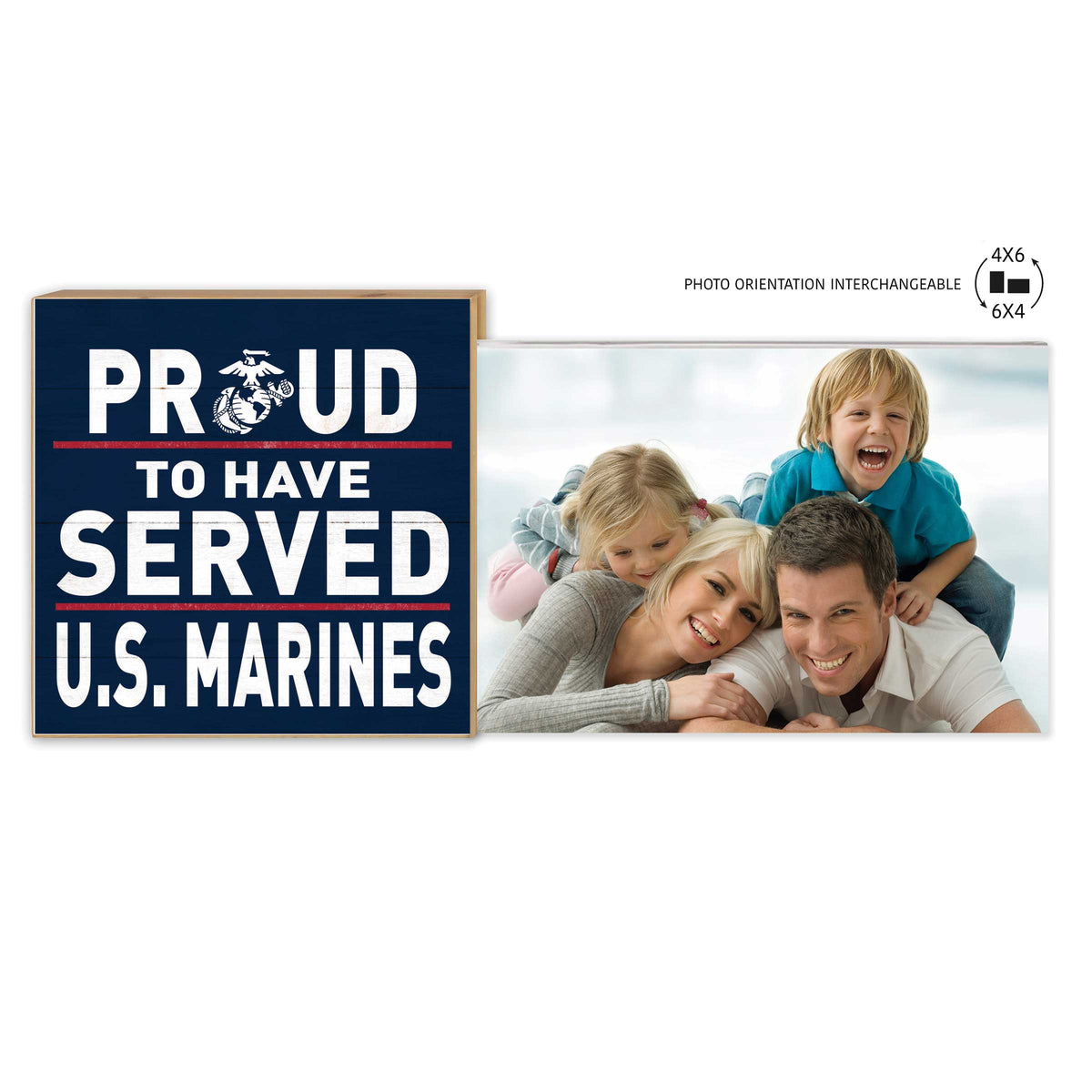 USMC Proud To Have Served Floating Picture Frame — 7.62 Design