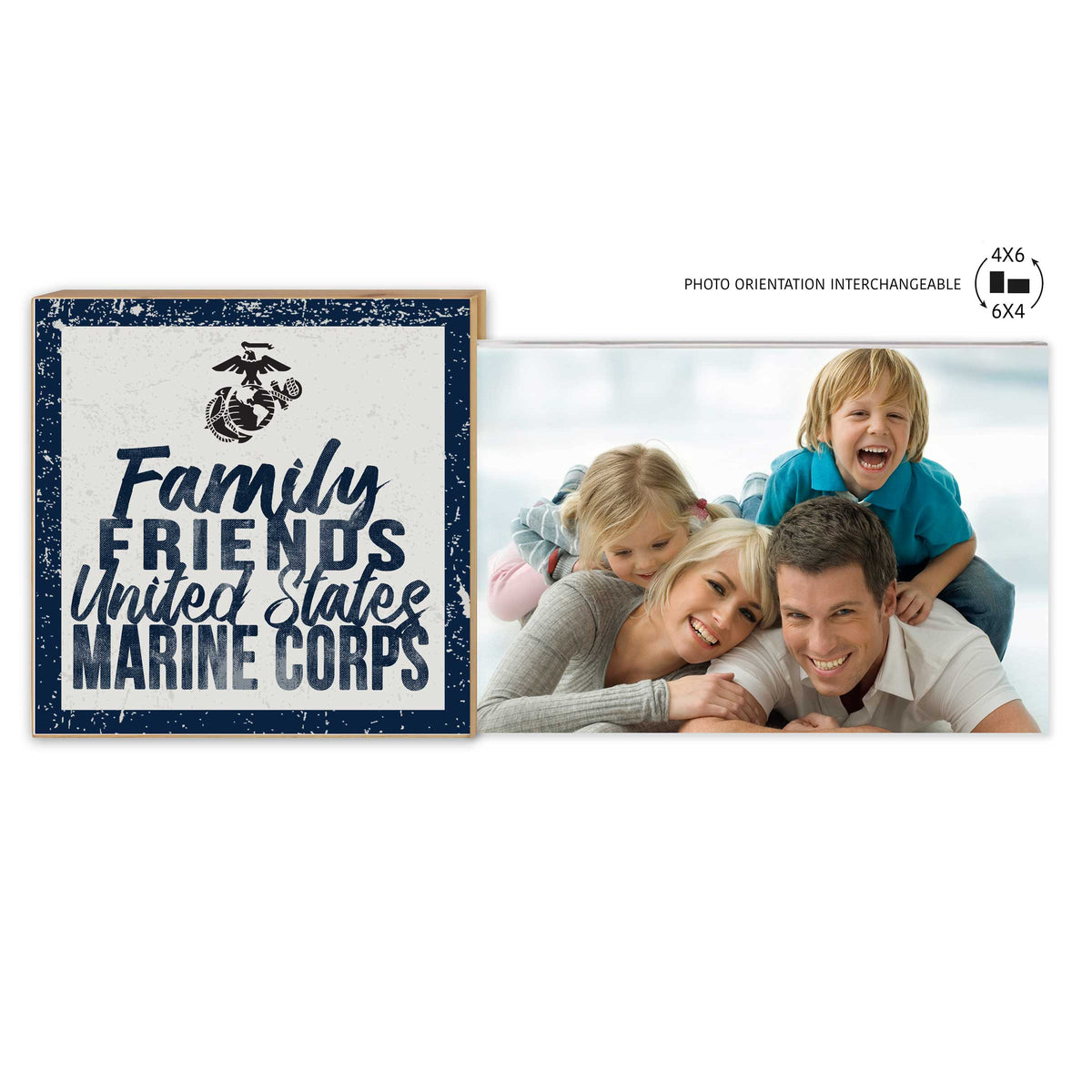 USMC Family Friends Marines Floating Picture Frame — 7.62 Design