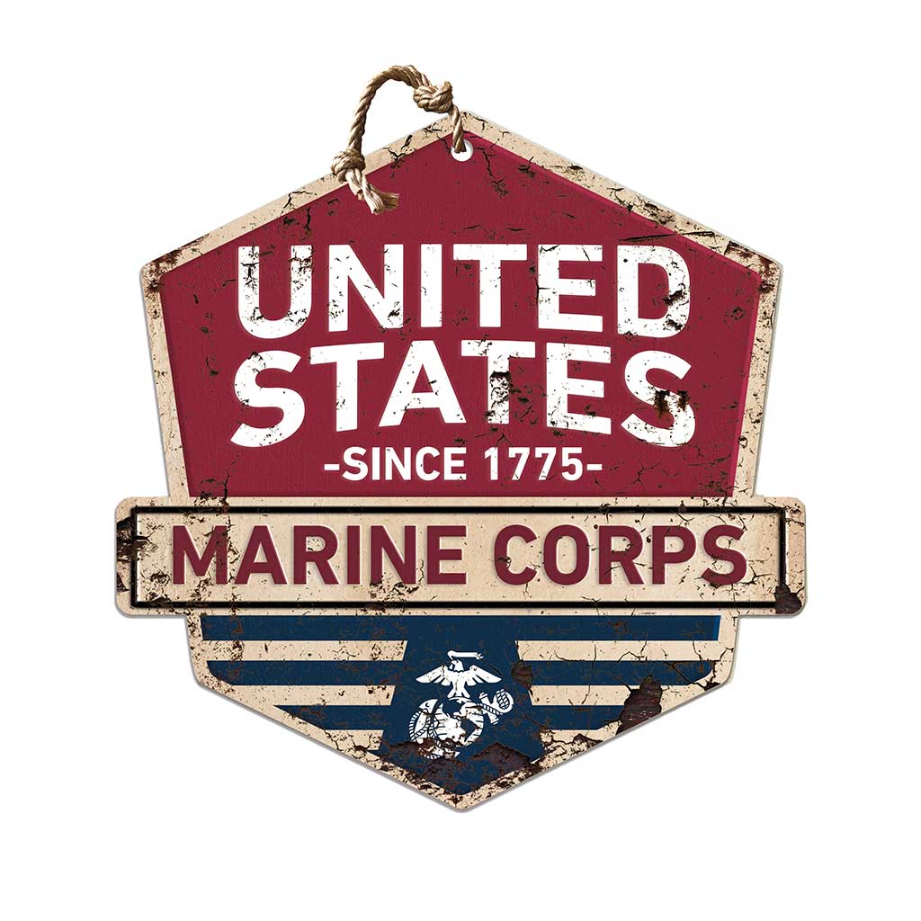 USMC Rustic Badge 20 x 20 inch Sign - Made In The USA — 7.62 Design
