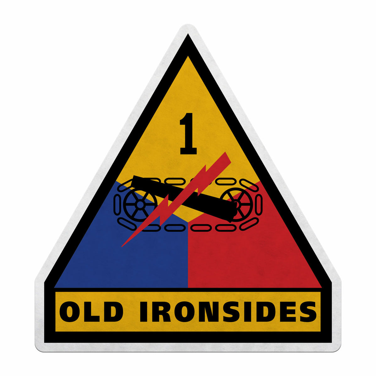 U.S. Army 1st Armored Division Logo Die-Cut Pennant by 7.62 Design - M