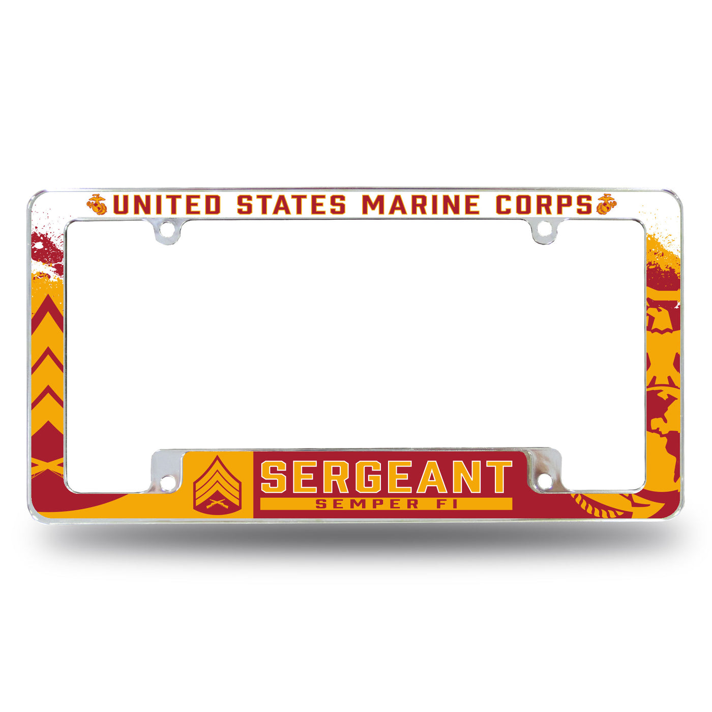 7.62 Design Marine Corps E-5 Sergeant USMC License Plate Frame - Offic