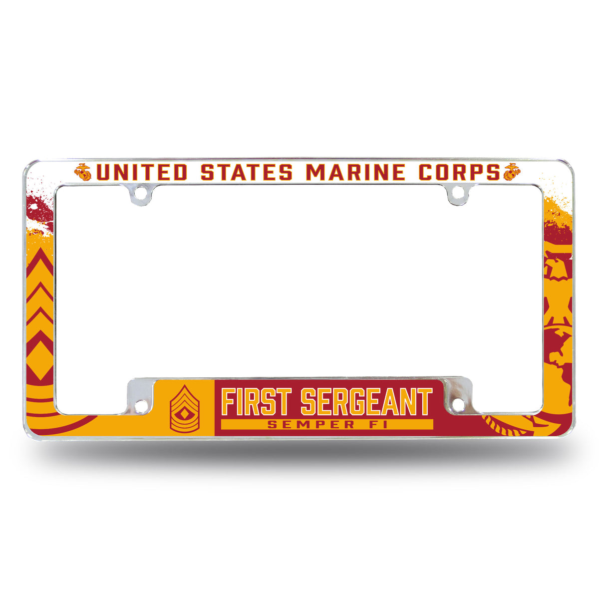 7.62 Design Marine Corps E-8 First Sergeant USMC License Plate Frame