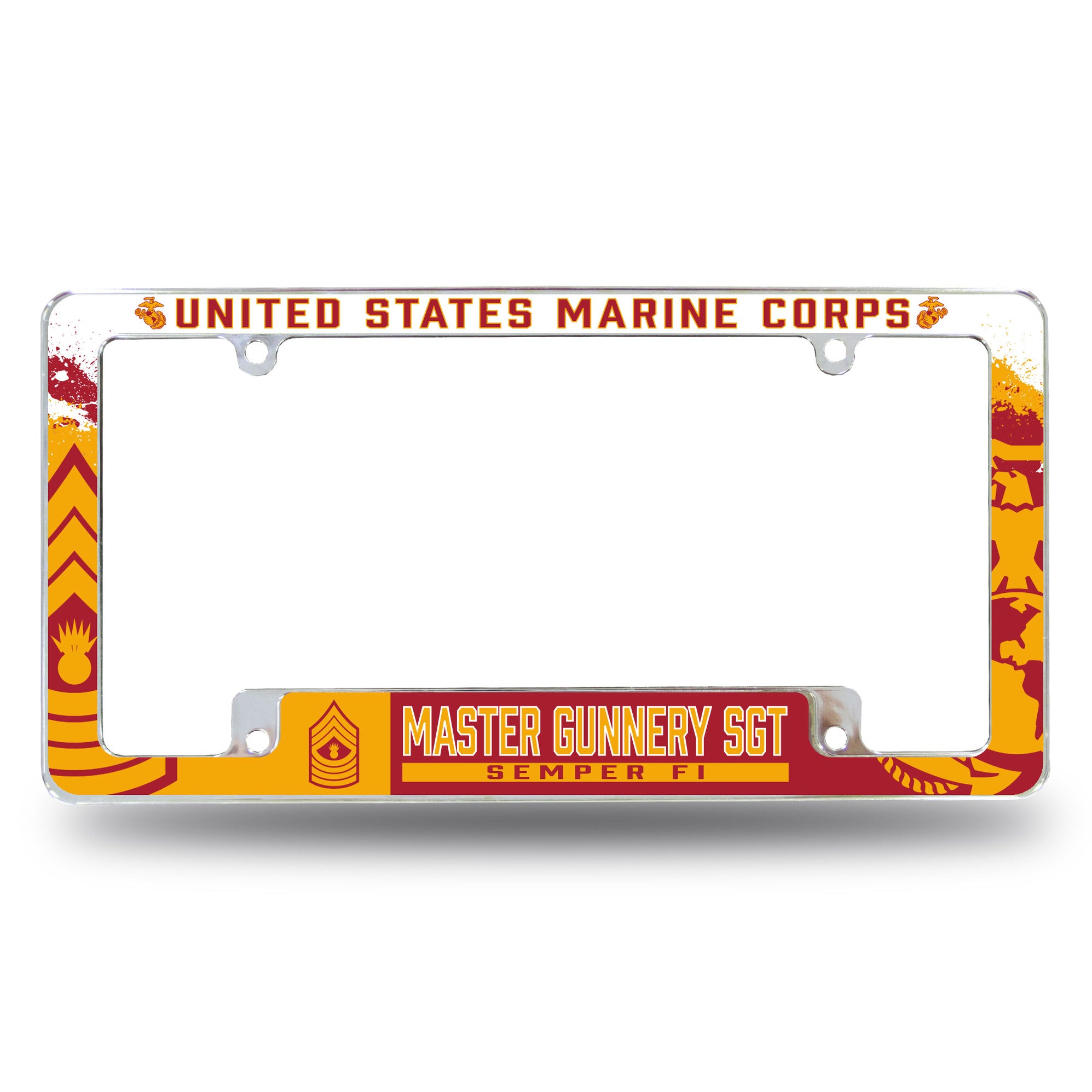 7.62 Design Marine Corps E-9 Master Gunnery Sergeant USMC License Plat