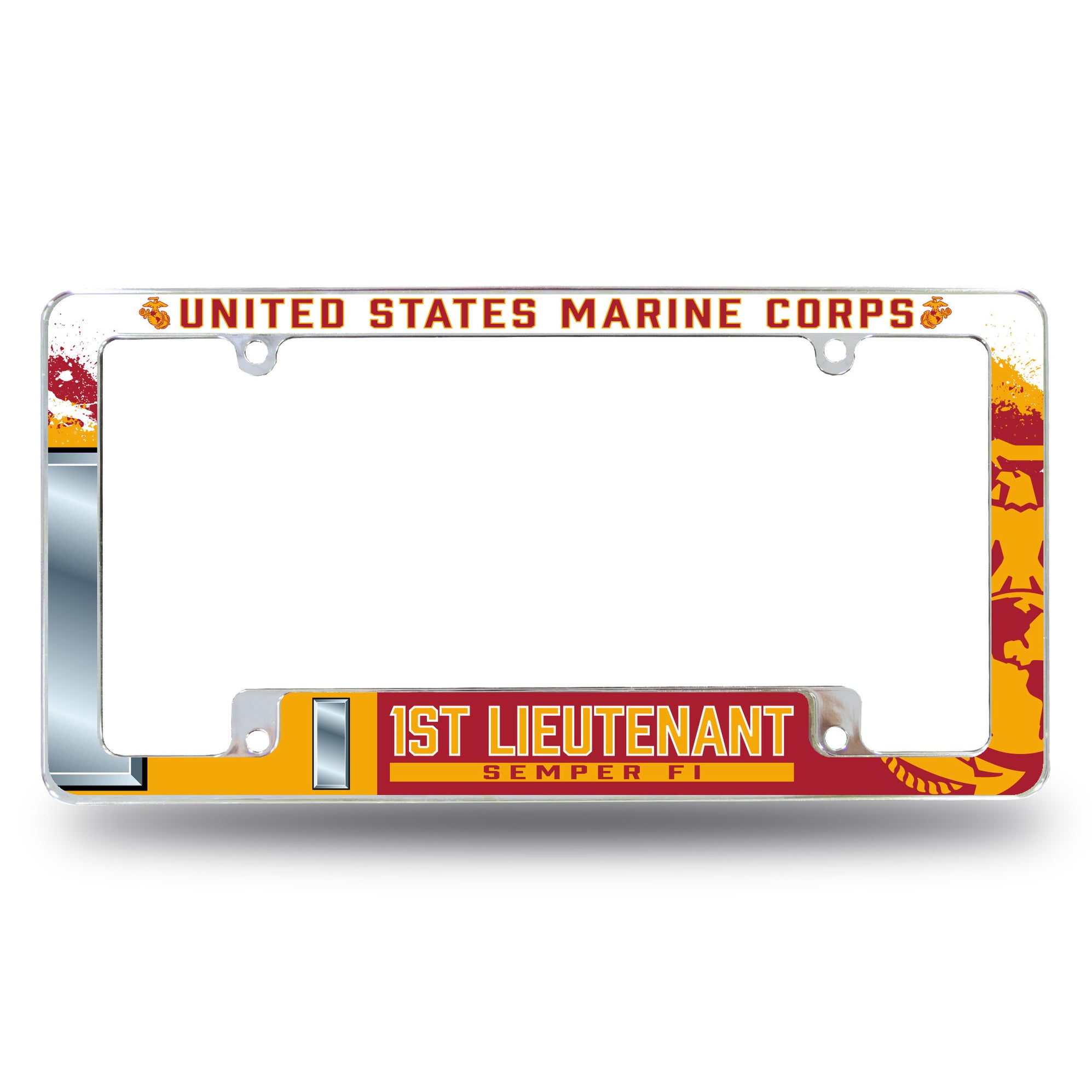 7.62 Design Marine Corps O-2 First Lieutenant USMC License Plate Frame