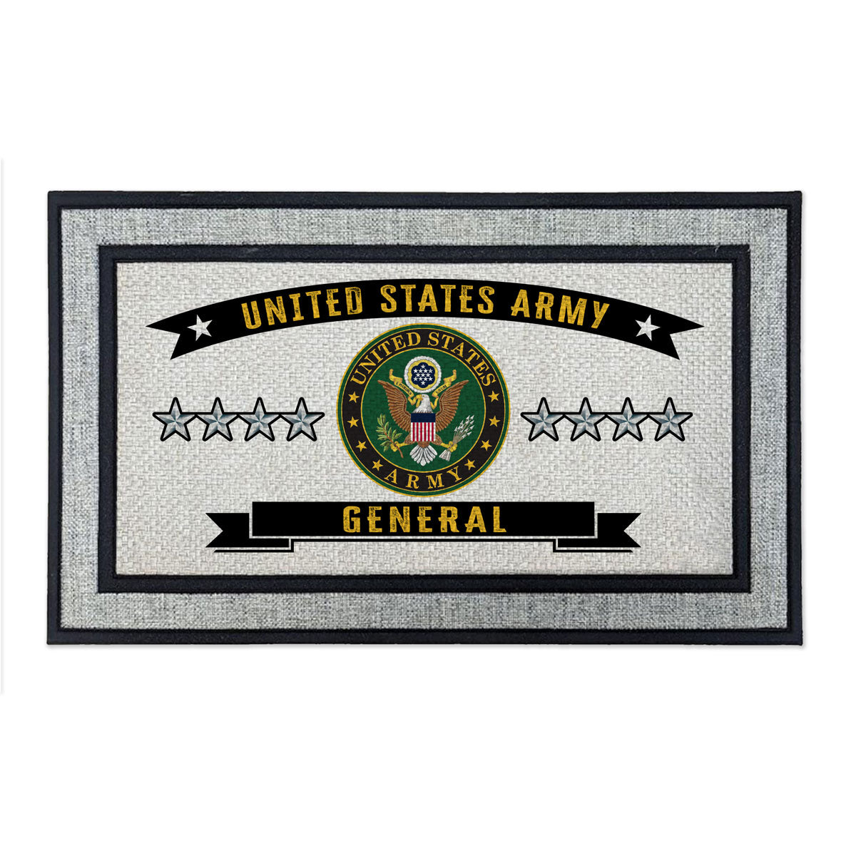 US Army General O-10 - 18 x 30 inch Color Doormat — 7.62 Design