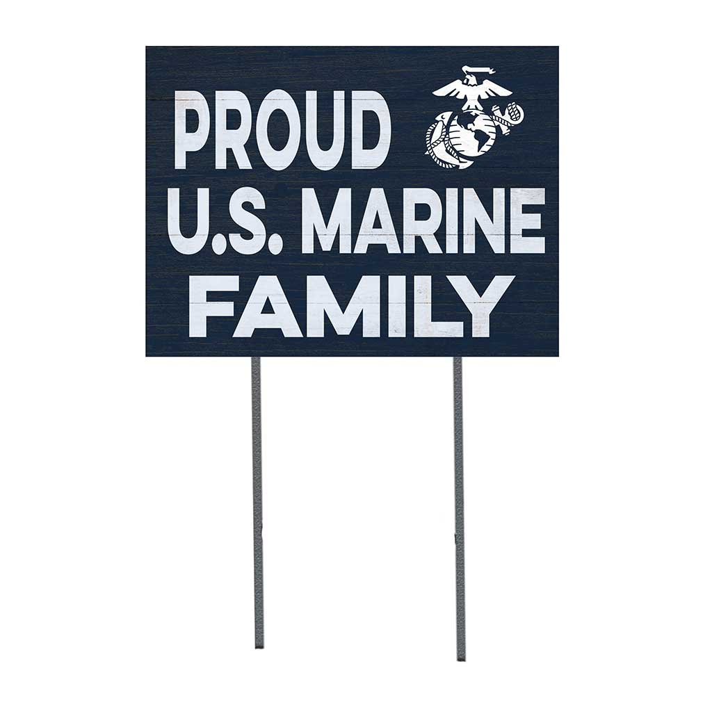 USMC Proud Marines Family 18 x 24 inch Lawn Sign — 7.62 Design