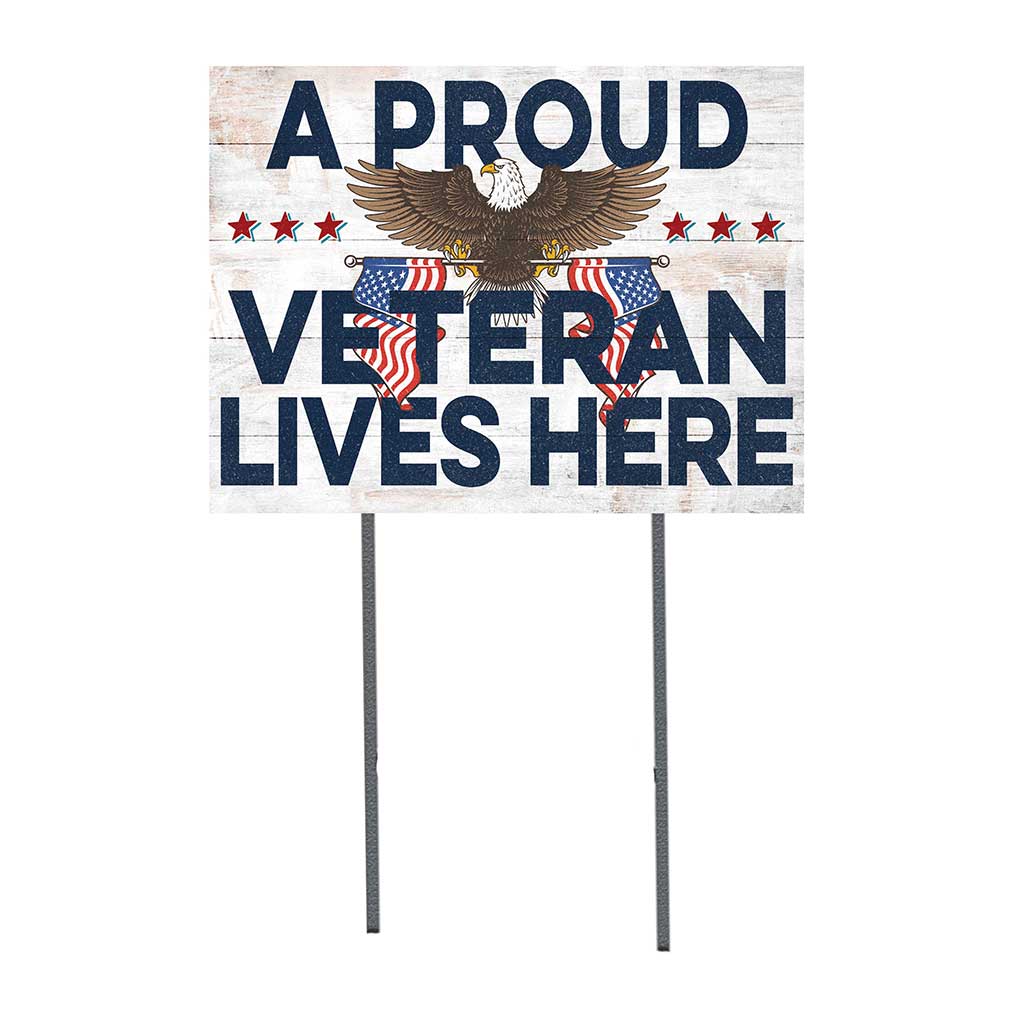 U.S. Veteran Lives Here 18 x 24 inch Lawn Sign — 7.62 Design