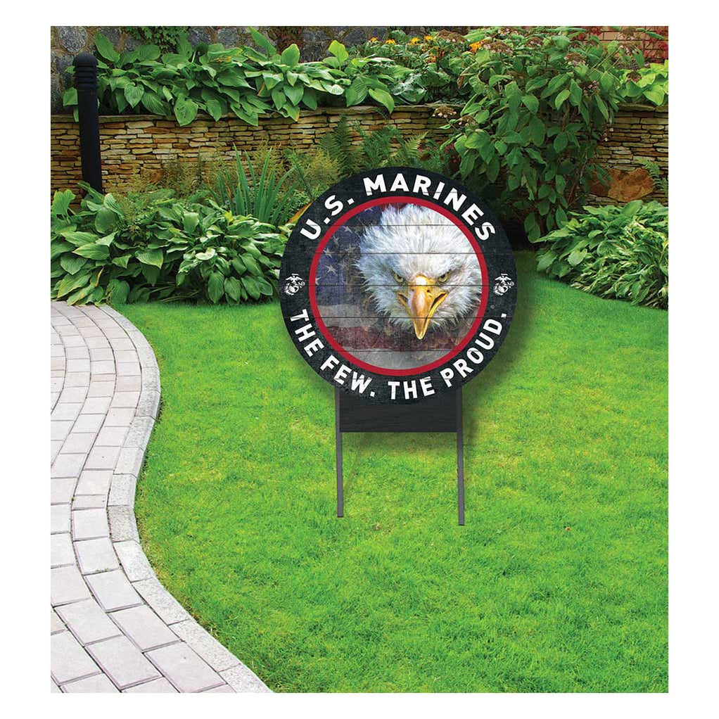 USMC The Few The Proud 20 x 20 inch Lawn Sign — 7.62 Design