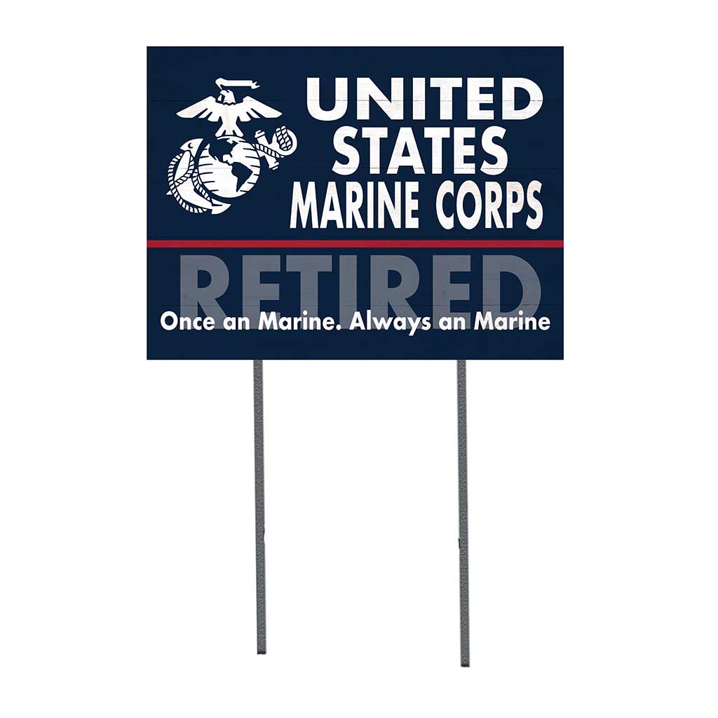 USMC Always A Marine 18 x 24 inch Lawn Sign — 7.62 Design