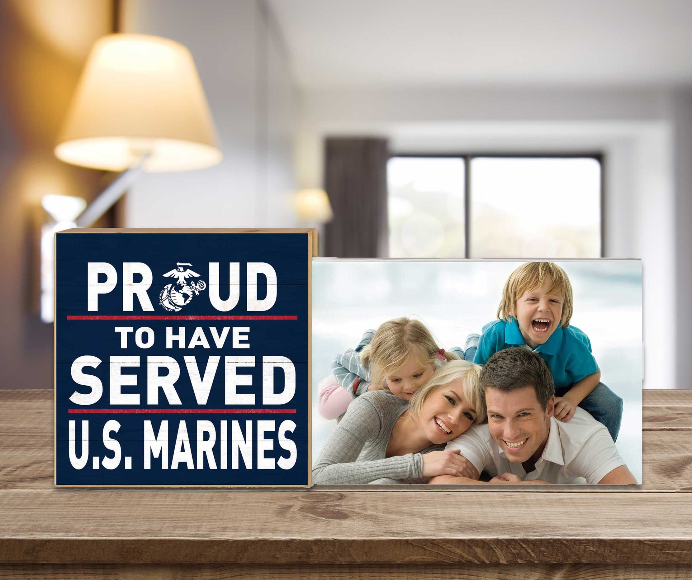 USMC Proud To Have Served Floating Picture Frame — 7.62 Design