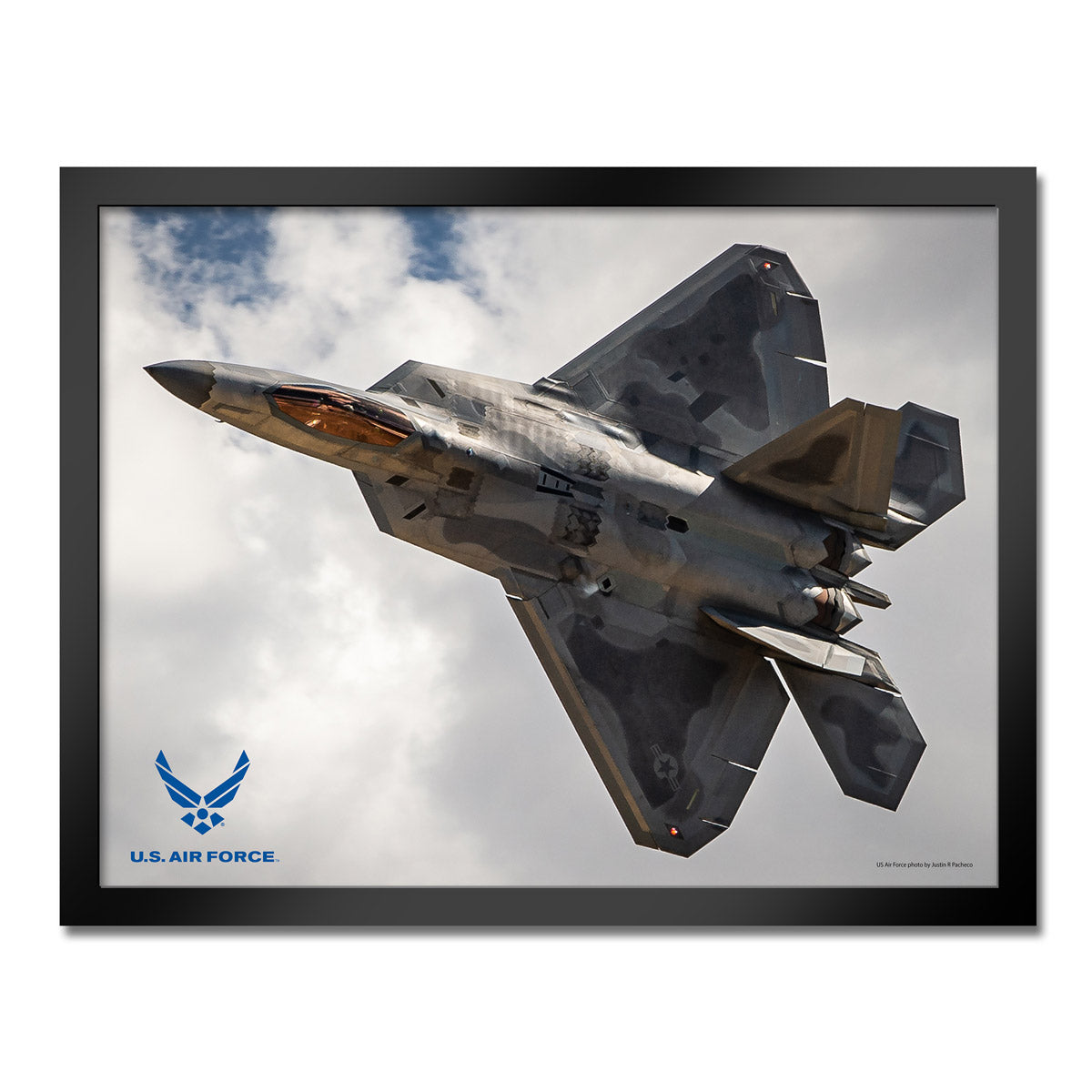 U.S. Air Force F-22 Framed Print — 7.62 Design
