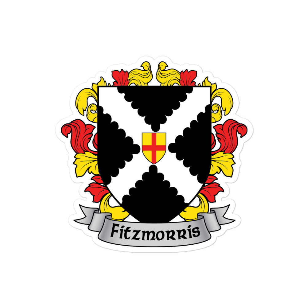 Fitzmorris Irish Family Coat of Arms Sticker — 7.62 Design