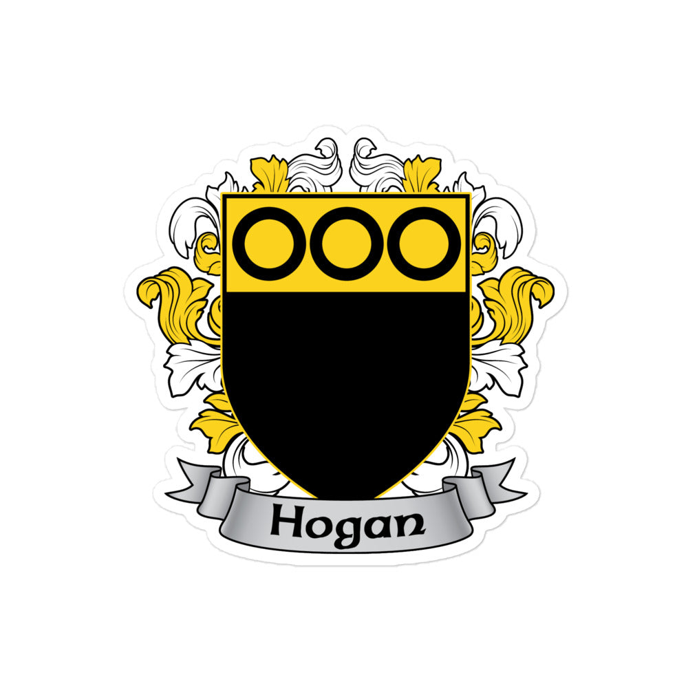 Hogan Irish Family Coat of Arms Sticker — 7.62 Design