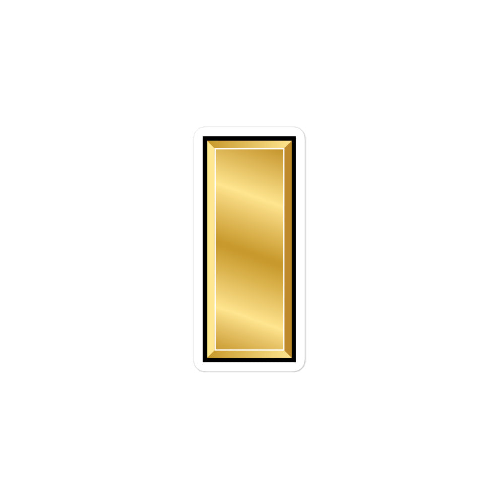 Second Lieutenant / Ensign O-1 Military Rank Sticker — 7.62 Design