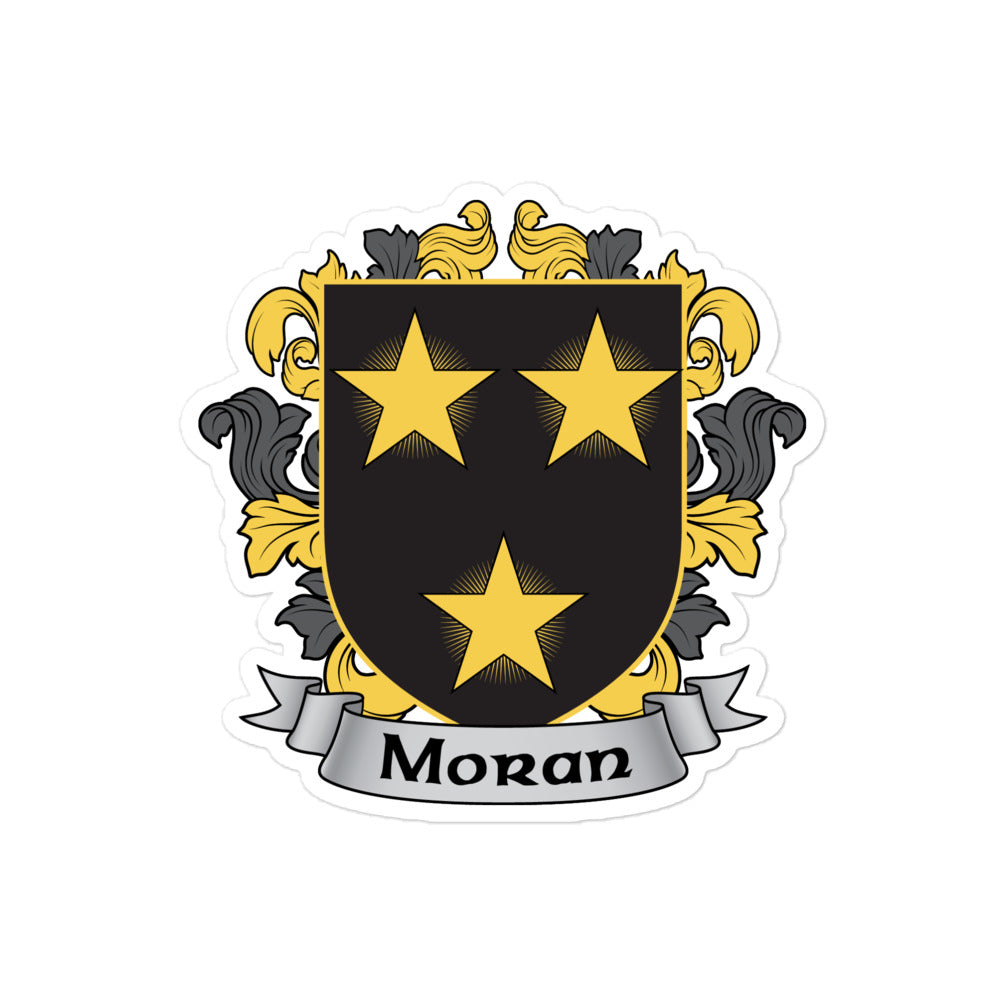 Moran Irish Family Coat of Arms Sticker — 7.62 Design