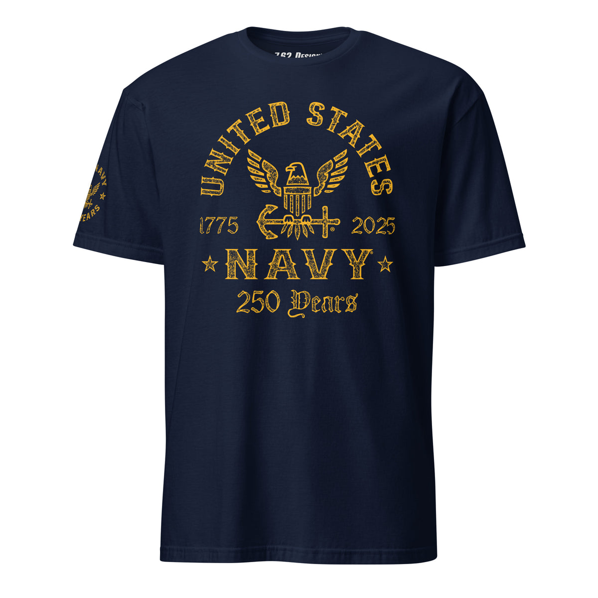 US Navy 250th Birthday 2025 T-Shirt — 7.62 Design