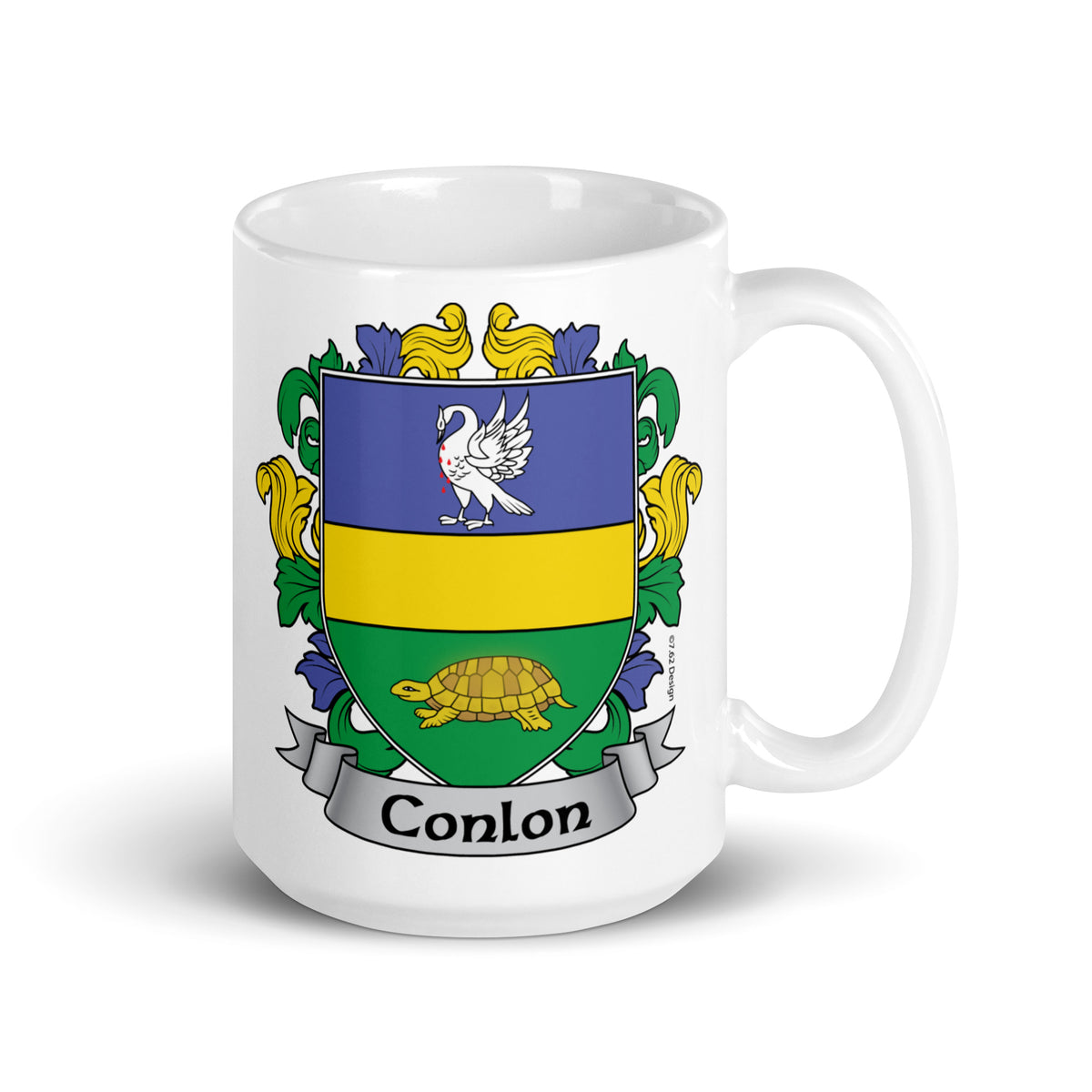 Conlon Irish Family Coat Of Arms 15oz Mug — 7.62 Design