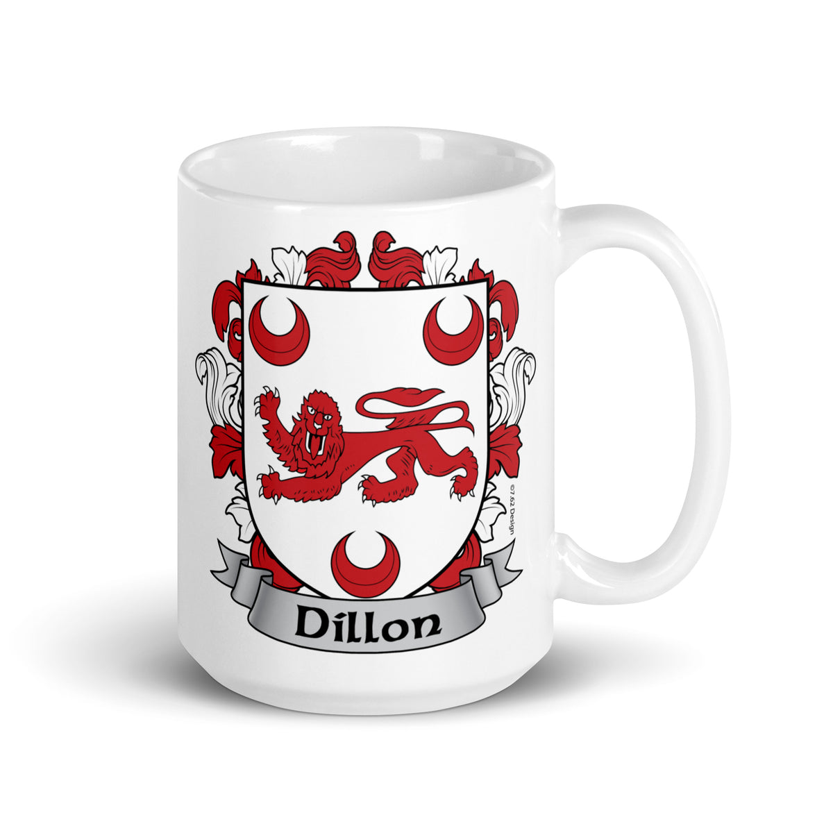 Dillon Irish Family Coat Of Arms 15oz Mug — 7.62 Design
