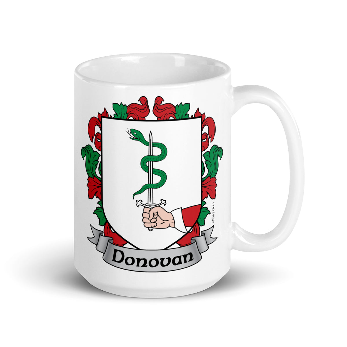 Donovan Irish Family Coat Of Arms 15oz Mug — 7.62 Design