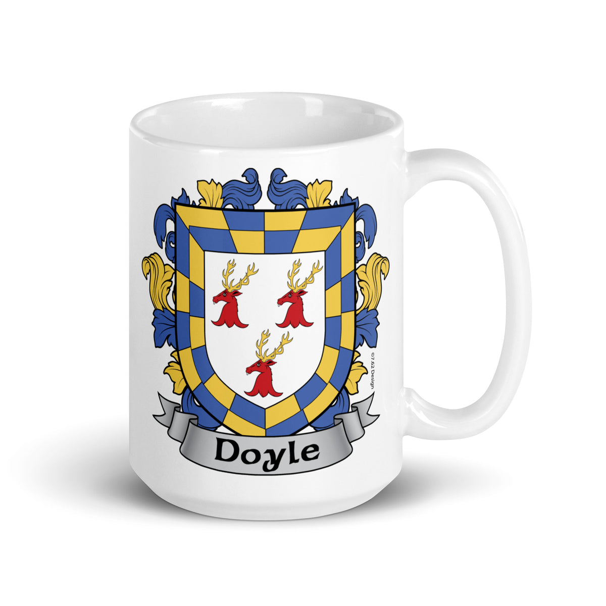 Doyle Irish Family Coat Of Arms 15oz Mug — 7.62 Design