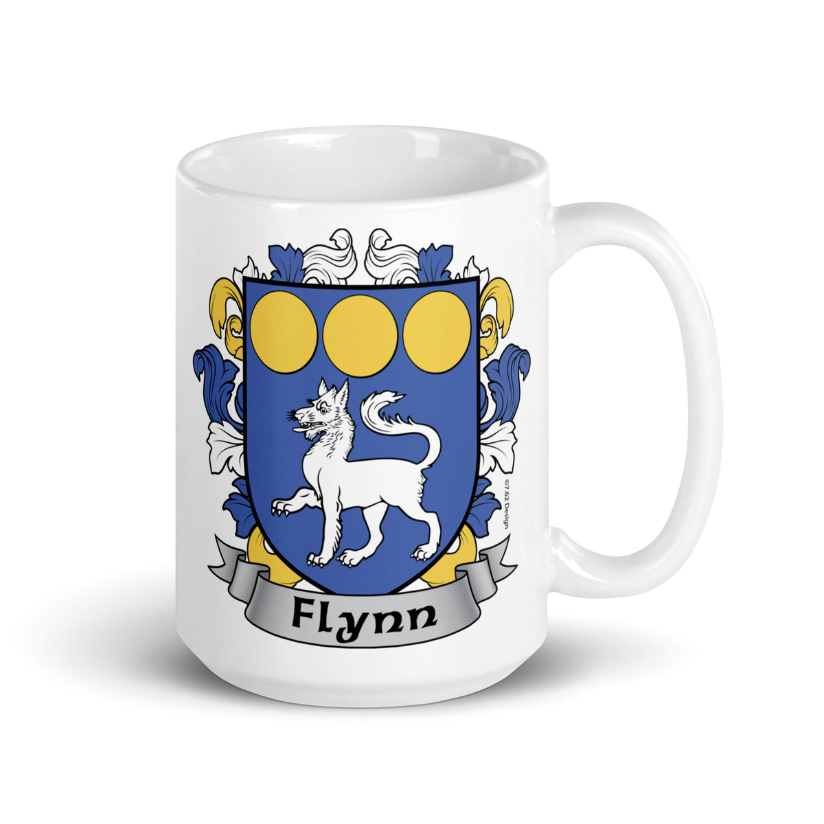 Flynn Irish Family Coat Of Arms 15oz Mug — 7.62 Design