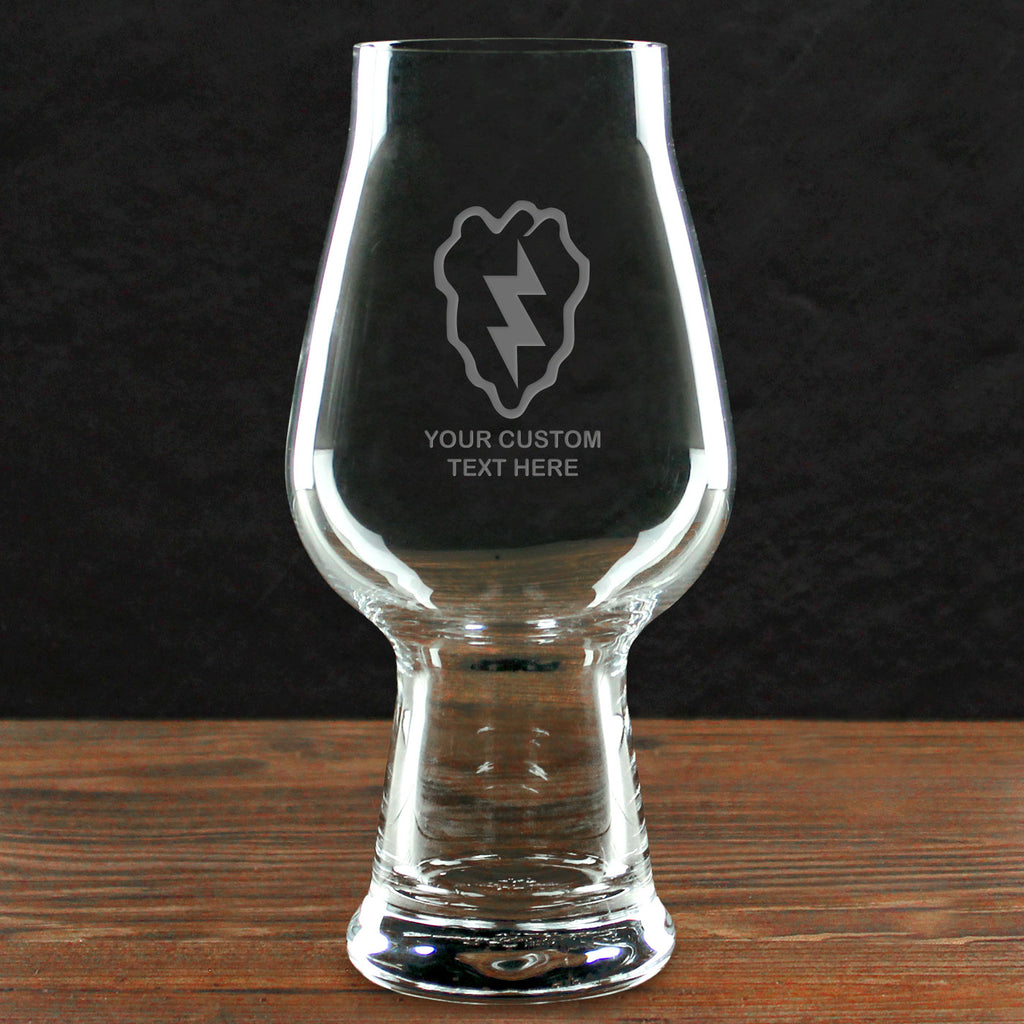 US Army Personalized Etched Glassware — 7.62 Design