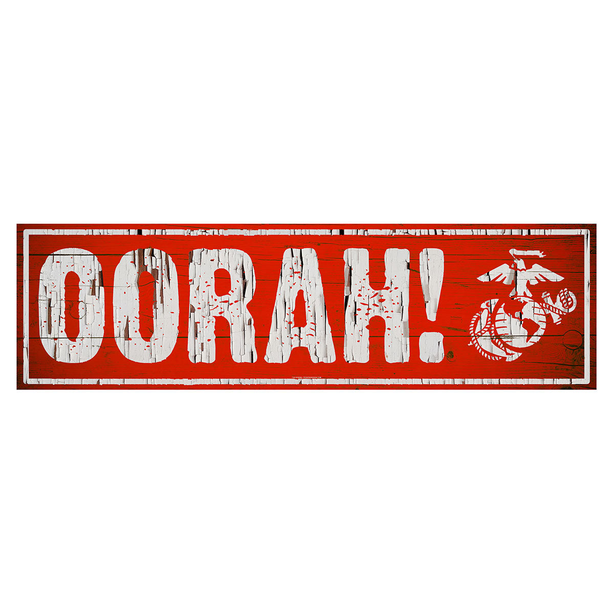 USMC OORAH! 10 x 35 inch Sign — 7.62 Design