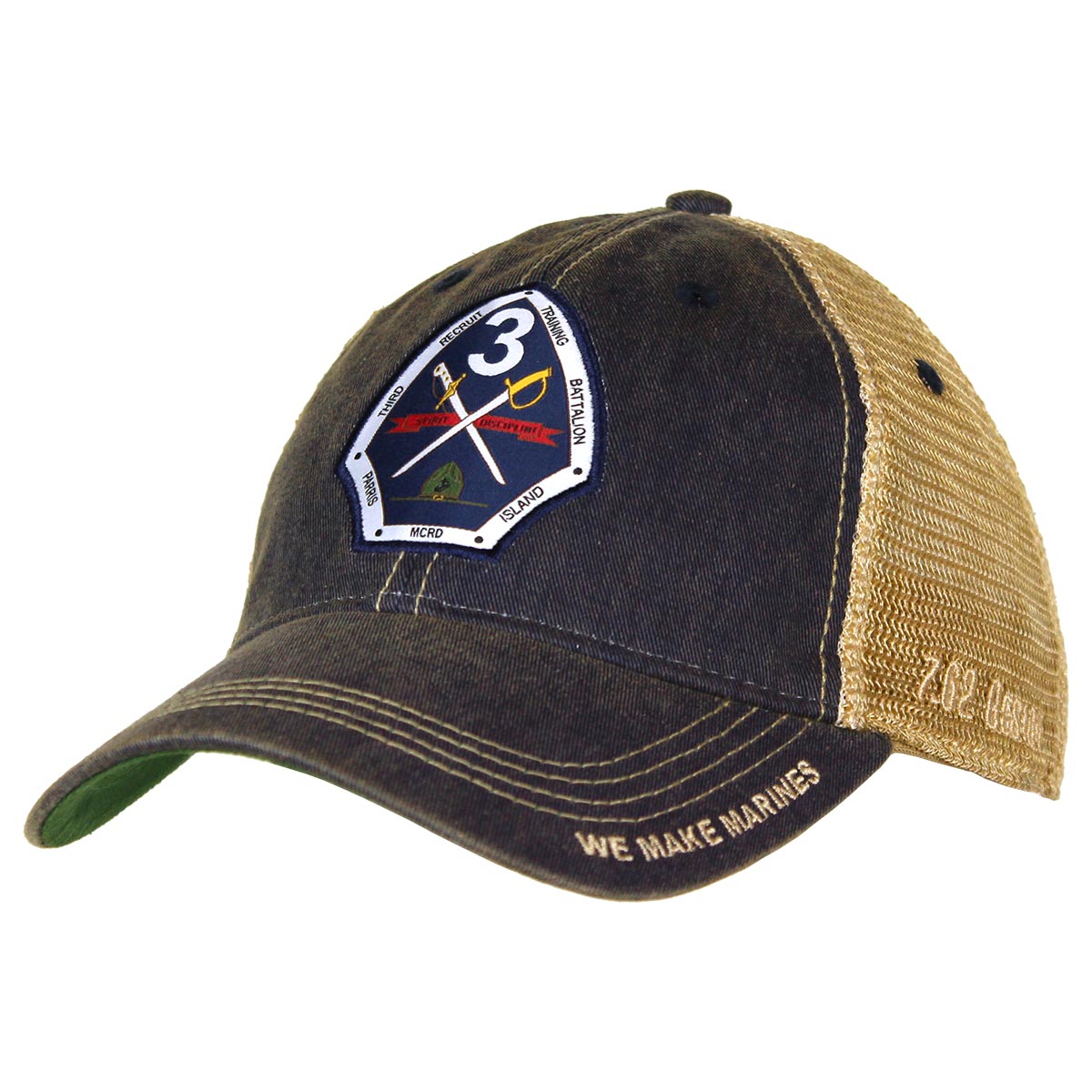 USMC Parris Island 3rd Training Battalion Trucker Cap Vintage Navy — 7. ...