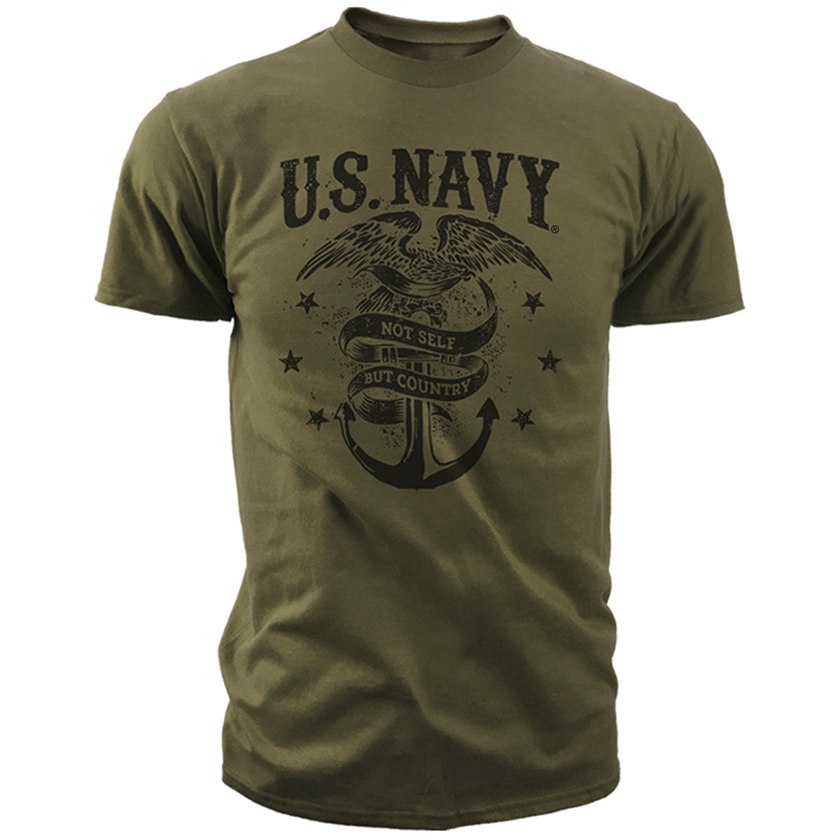 US Navy T-Shirts - Mens US Navy Not Self But Country - Navy T-Shirt — 7 ...