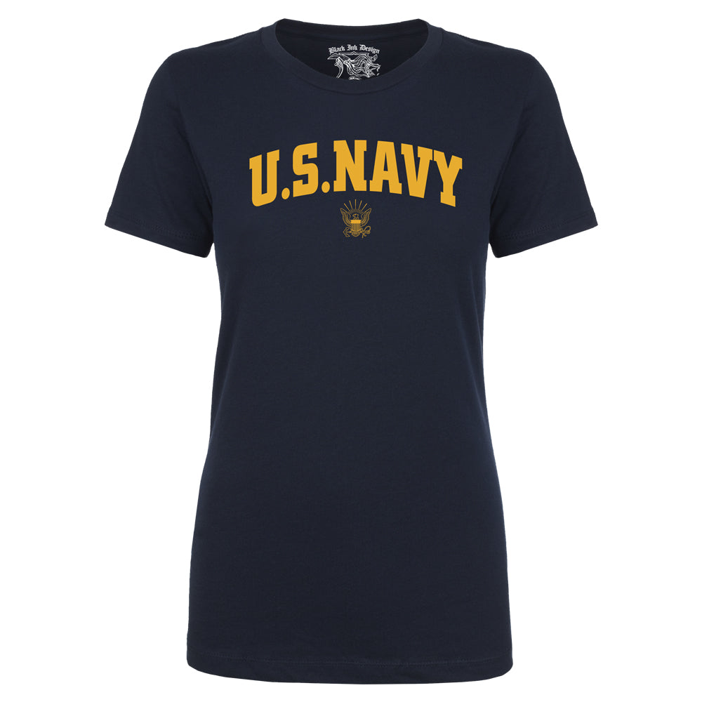 Black Ink Women's US Navy T-Shirt — 7.62 Design