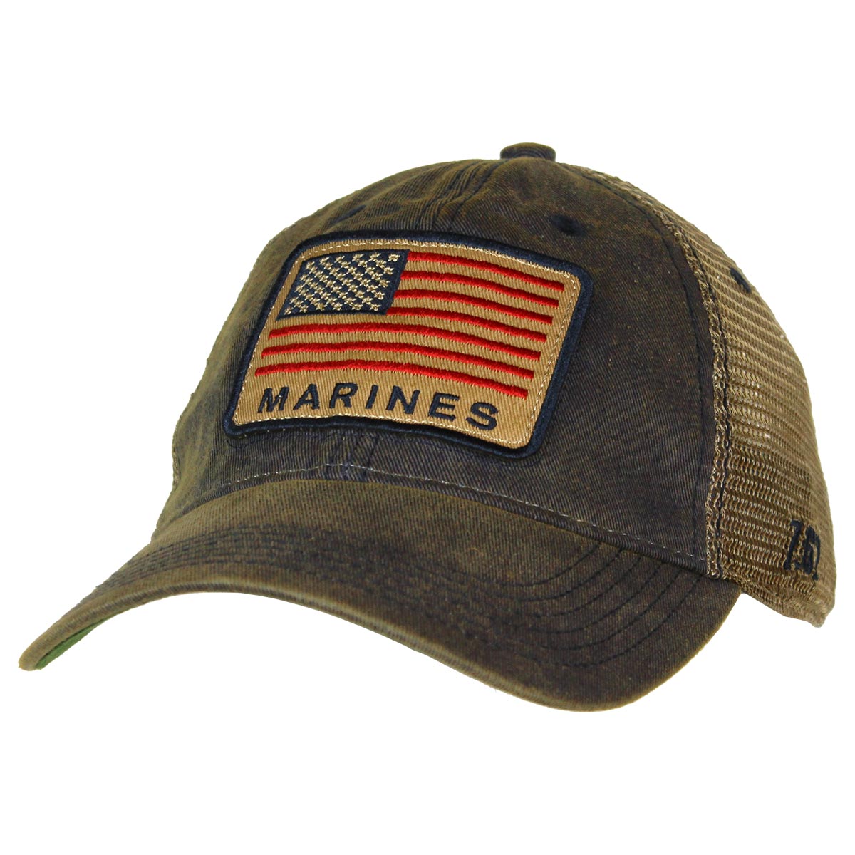 Marines US Flag Vintage Trucker Cap — 7.62 Design